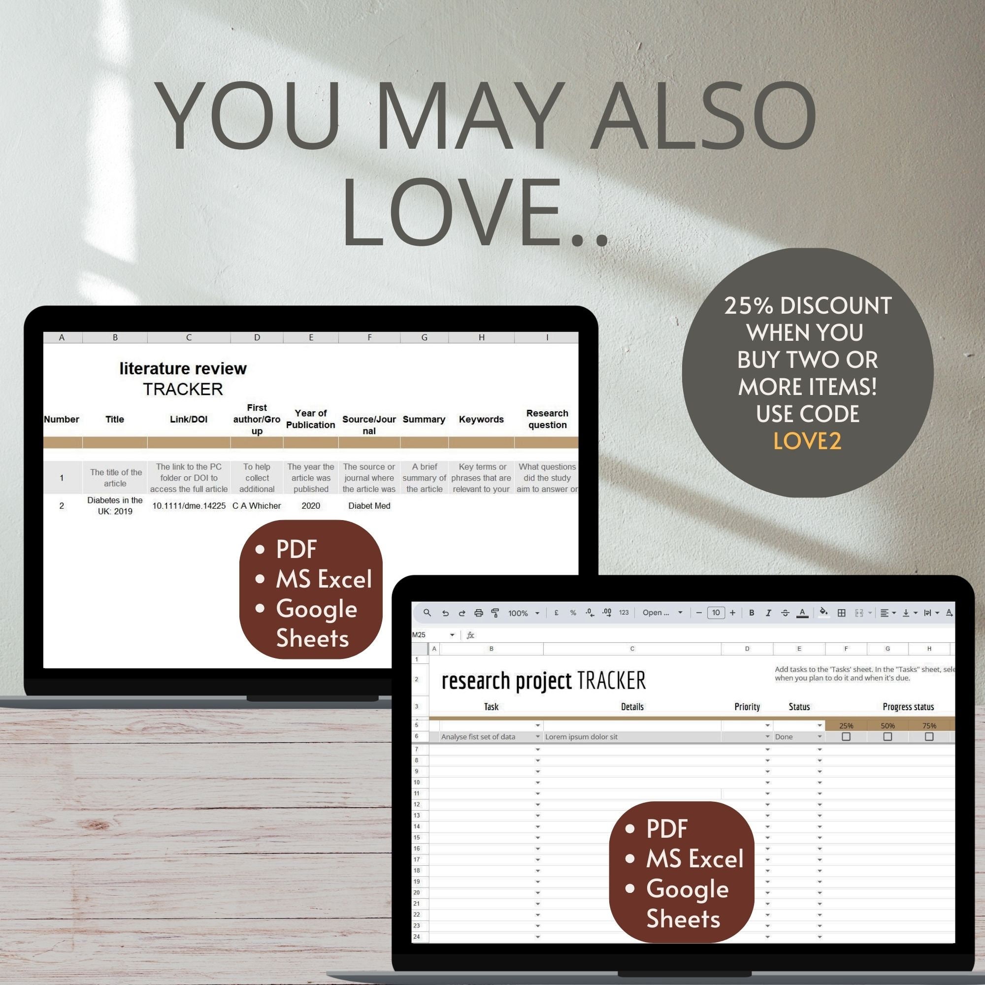 Research Planner & Review, Academic Paper Planner, Printable Phd ...