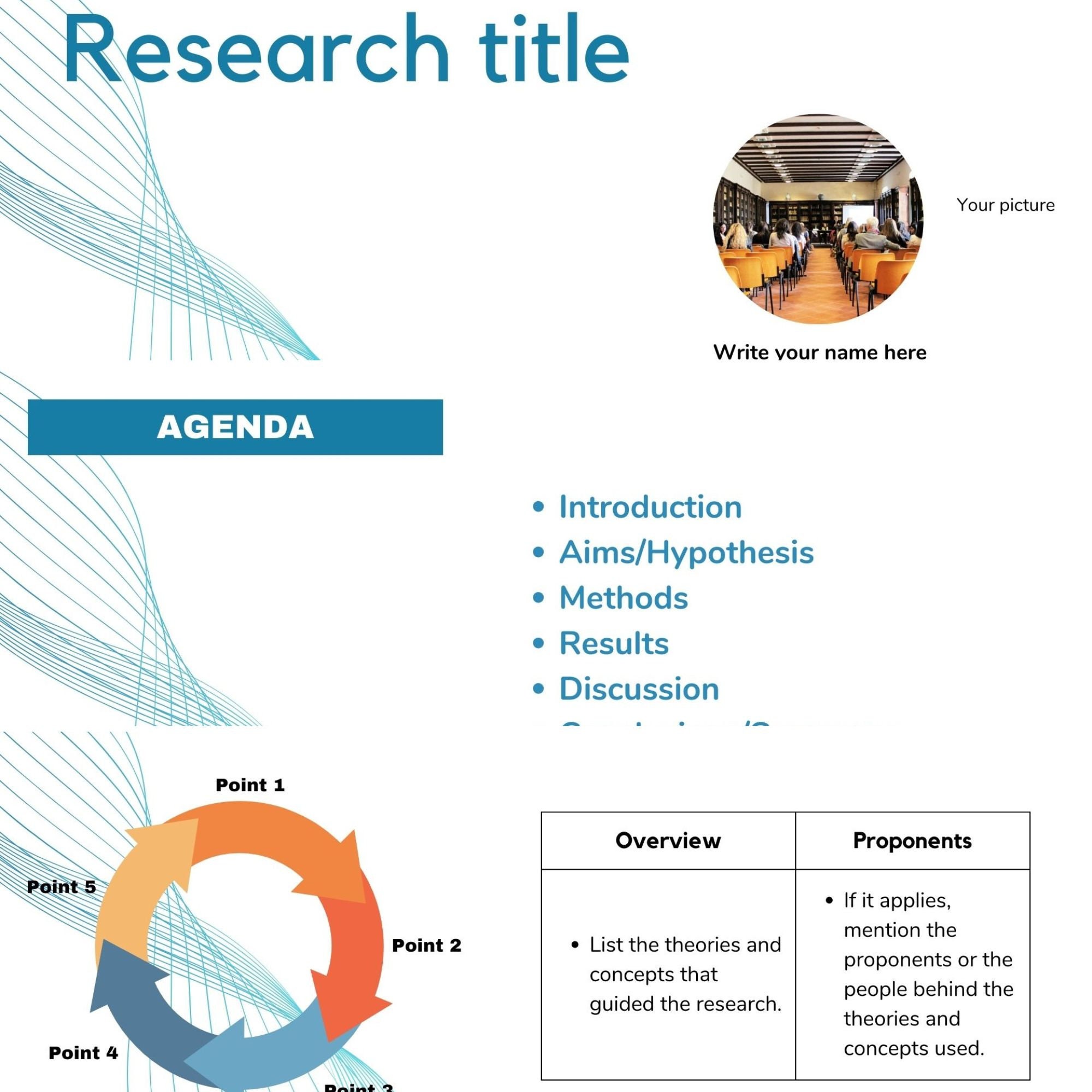Template Research Presentation, Canva Powerpoint Template, Research ...