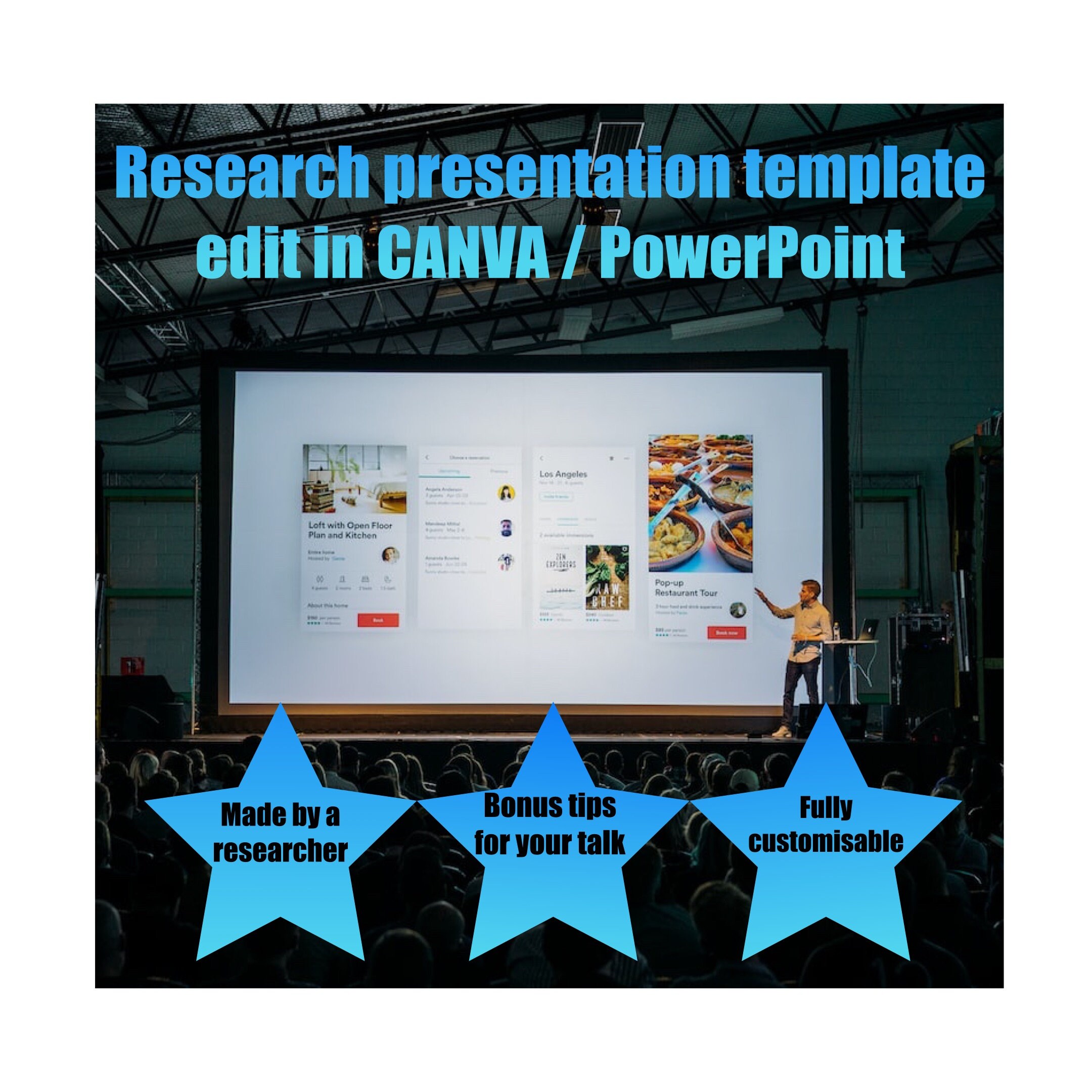 Template Research Presentation, Canva Powerpoint Template, Research ...
