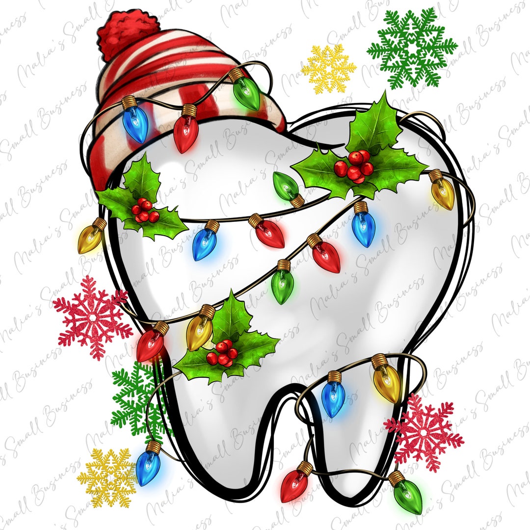 Christmas Teeth Dentist Png Sublimation Design Download, Merry ...