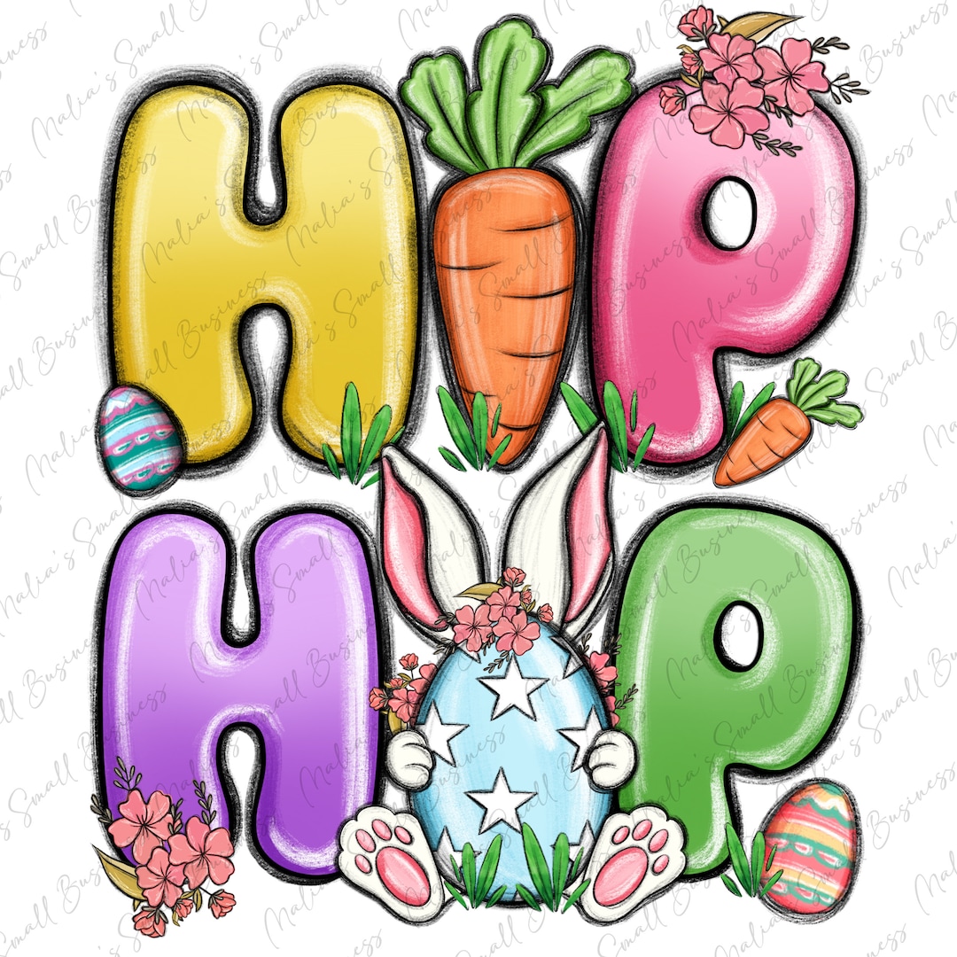 Easter Hip Hop Png Sublimation Design Download, Easter Day Png, Happy ...