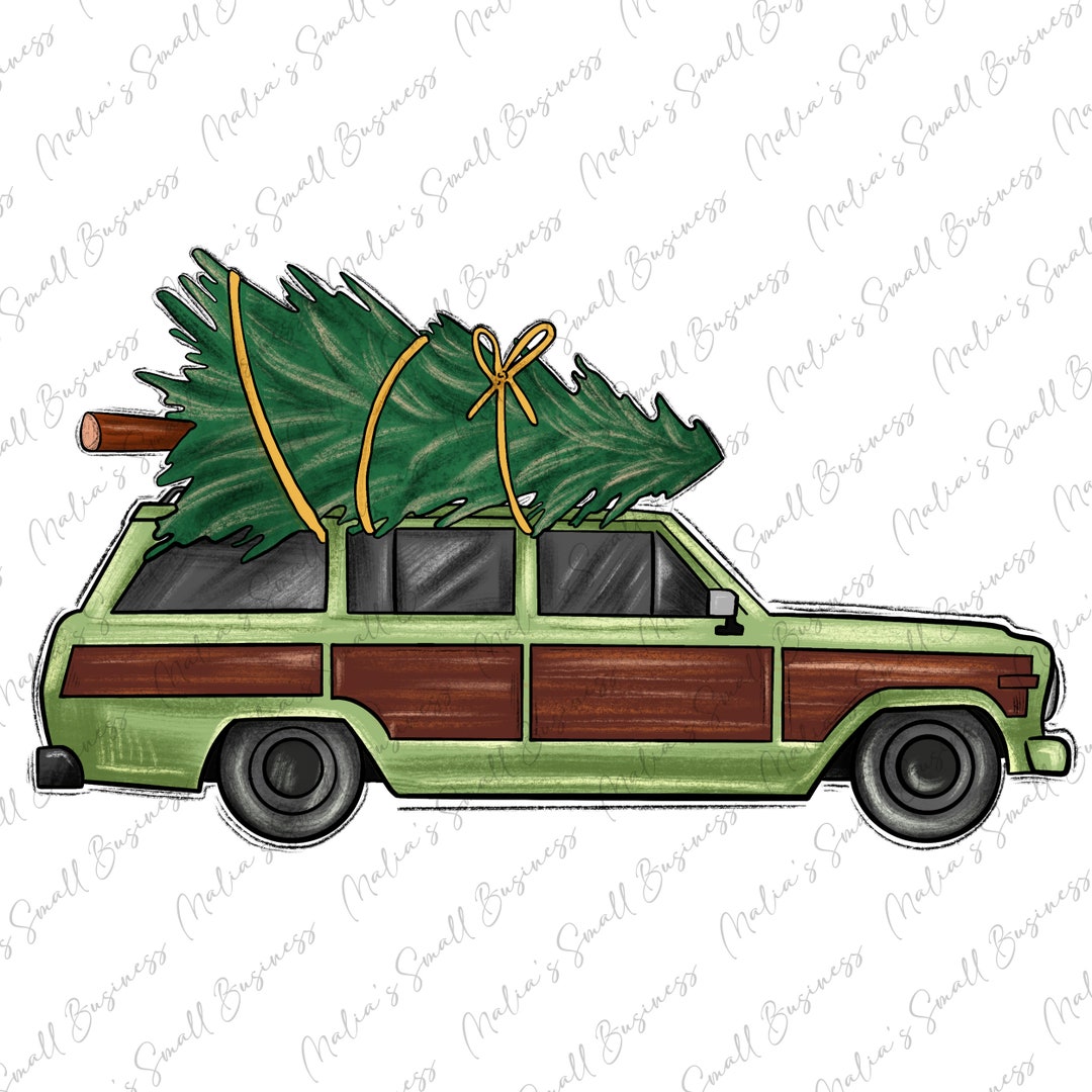 Christmas Vacation Car Png Sublimation Design Download, Christmas Png ...