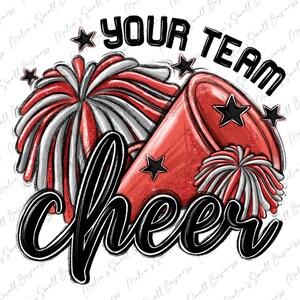 Personalized Cheer Png Sublimation Design Download, Team Color Png ...