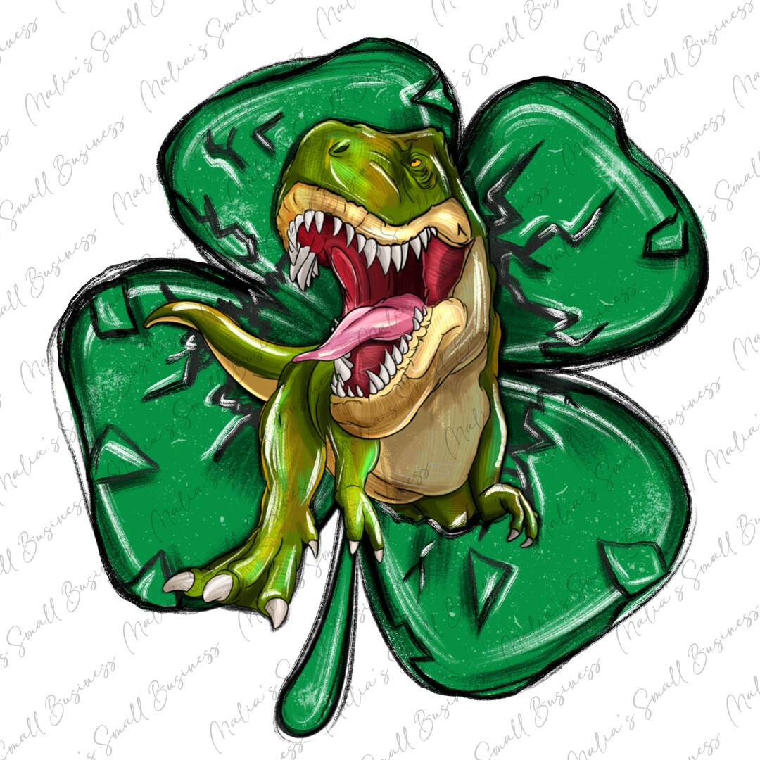 Dinosaur St. Patrick's Day Png Sublimation Design Download, Happy St ...
