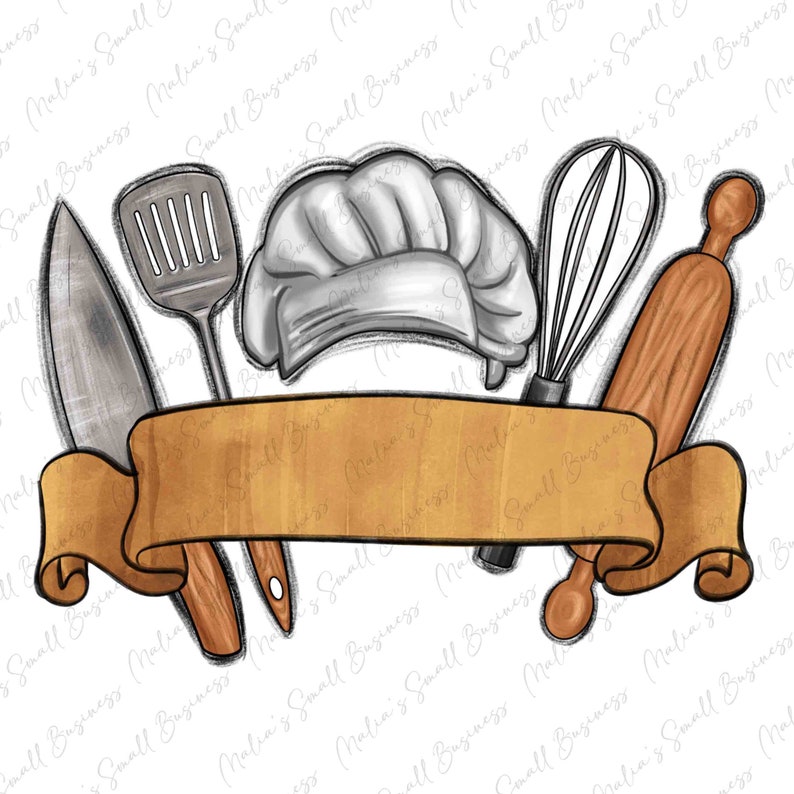 Personalized Chef Tools Png Sublimation Design Download, Kitchen Png ...