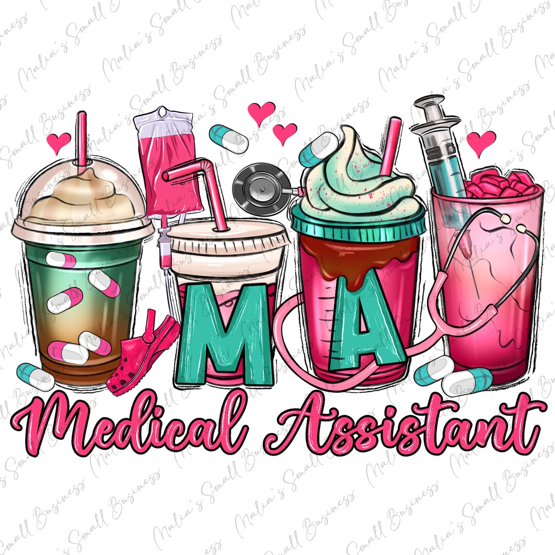 MA Medical Assistant Coffee Cups Png, Nurse Life Png, Nursing Png ...