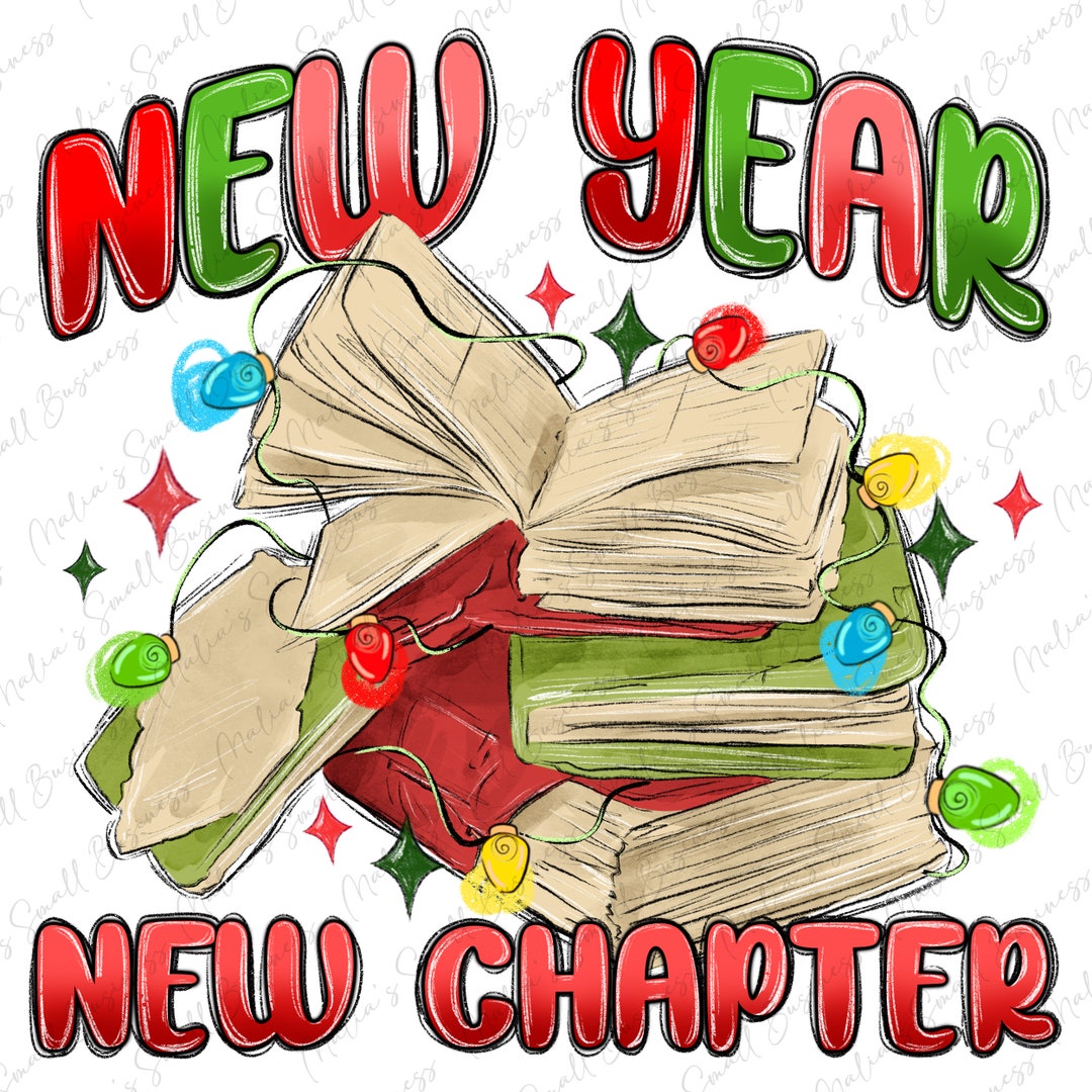 New Year New Chapter Png Sublimation Design Download, Merry Christmas ...