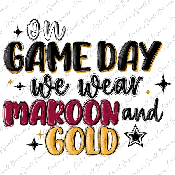 Maroon and Gold - Etsy