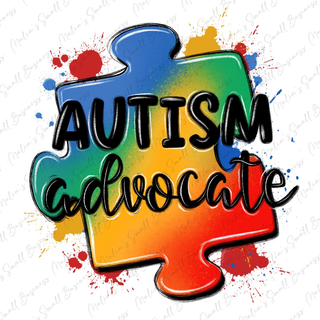 Autism Advocate Png Sublimation Design Download, Autism Awareness Png ...