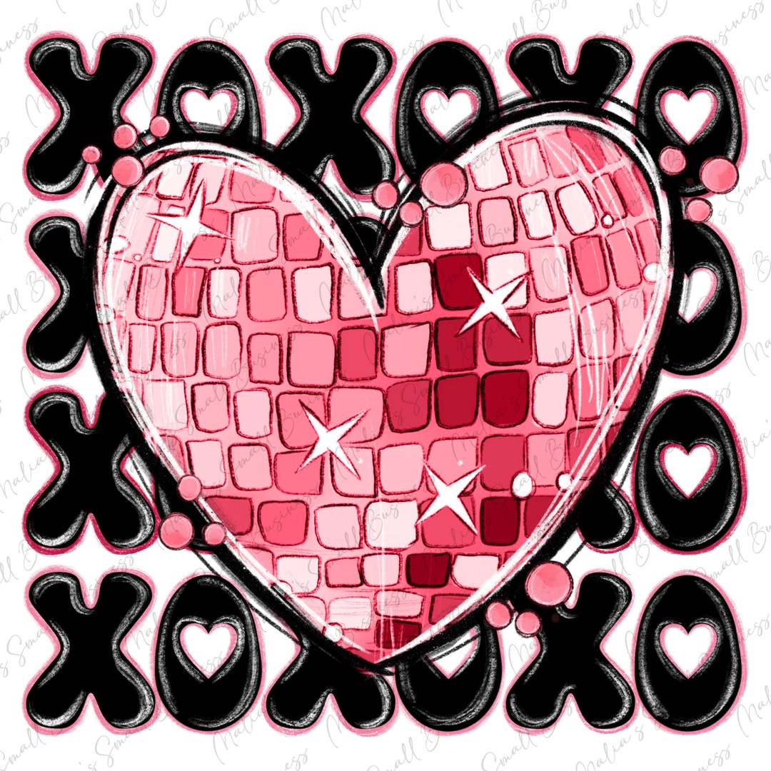 Xoxo Heart Valentine's Day Png Sublimation Design Download, Happy ...