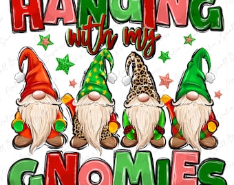 Merry Christmas Gnomies Png Sublimation Design Download, Christmas Png ...