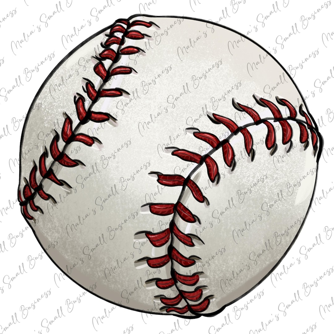 Baseball Ball Png Sublimation Design Download, Hand Drawn Baseball Ball ...