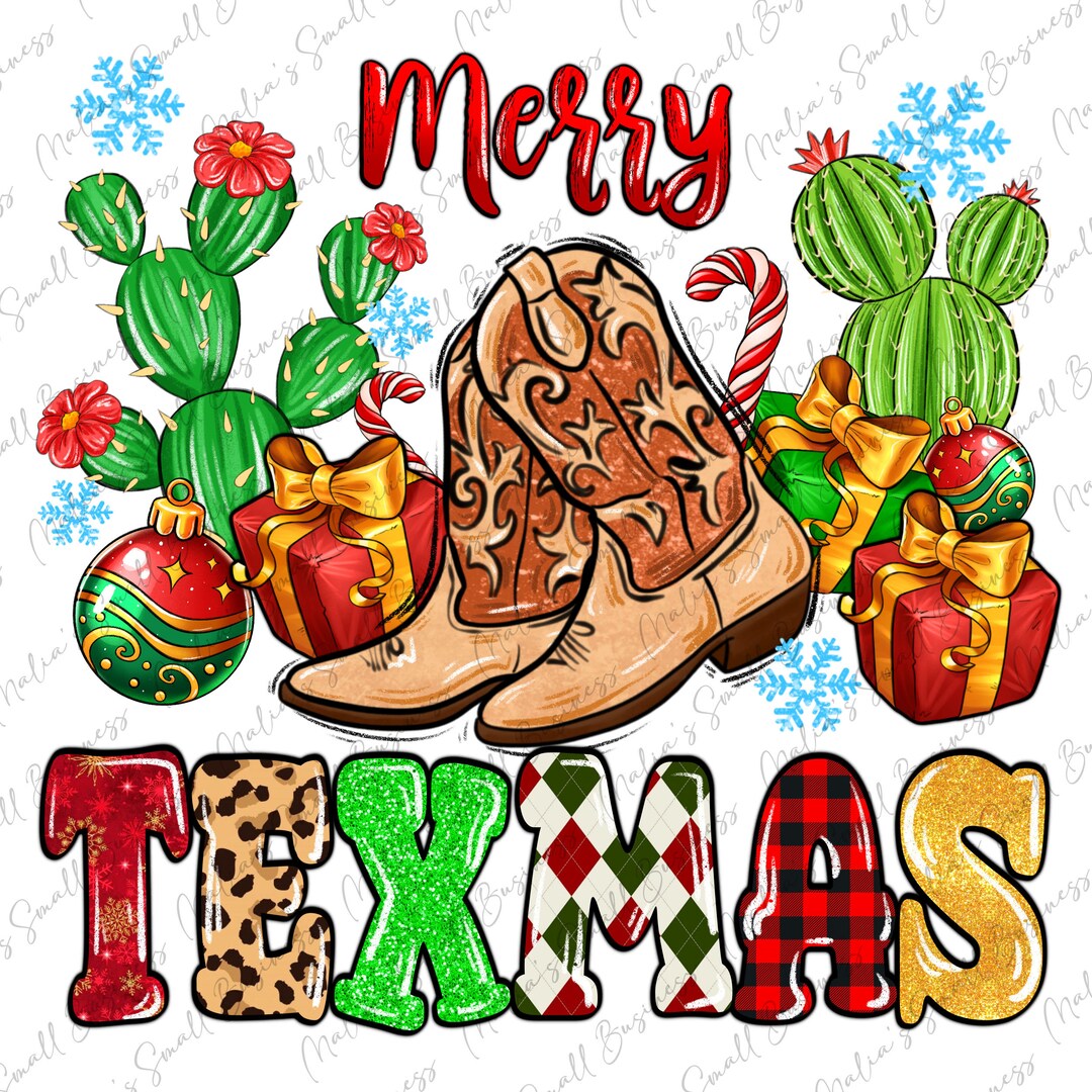 Merry Texmas Png Sublimation Design Download, Merry Christmas Png ...