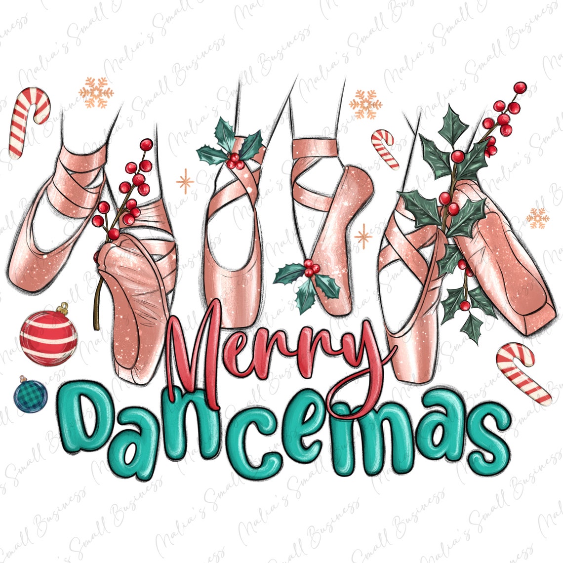 Merry Dancemas Christmas Ballet Png Sublimation Design Download ...