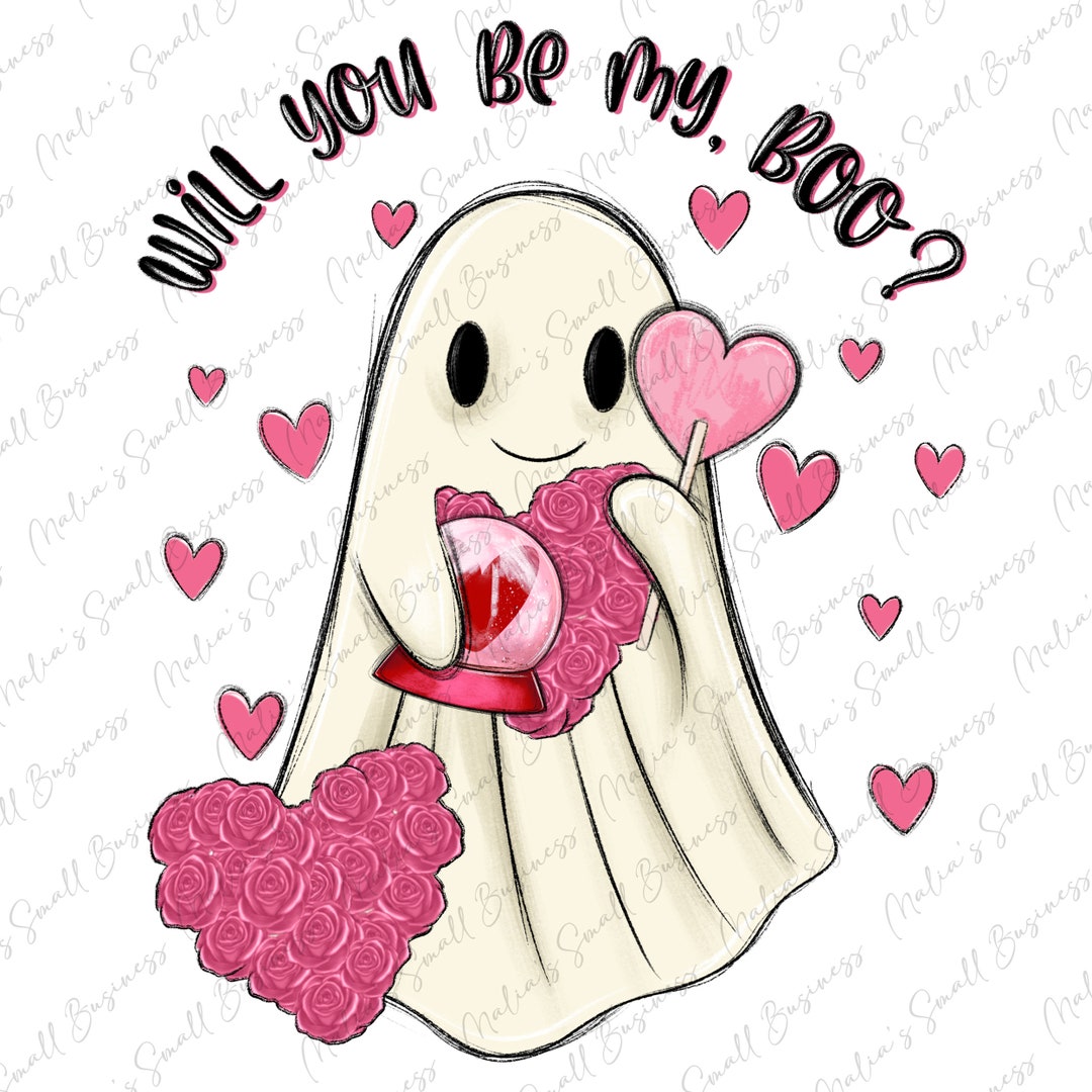 Will You Be My Boo Png Sublimation Design Download, Happy Valentine's ...