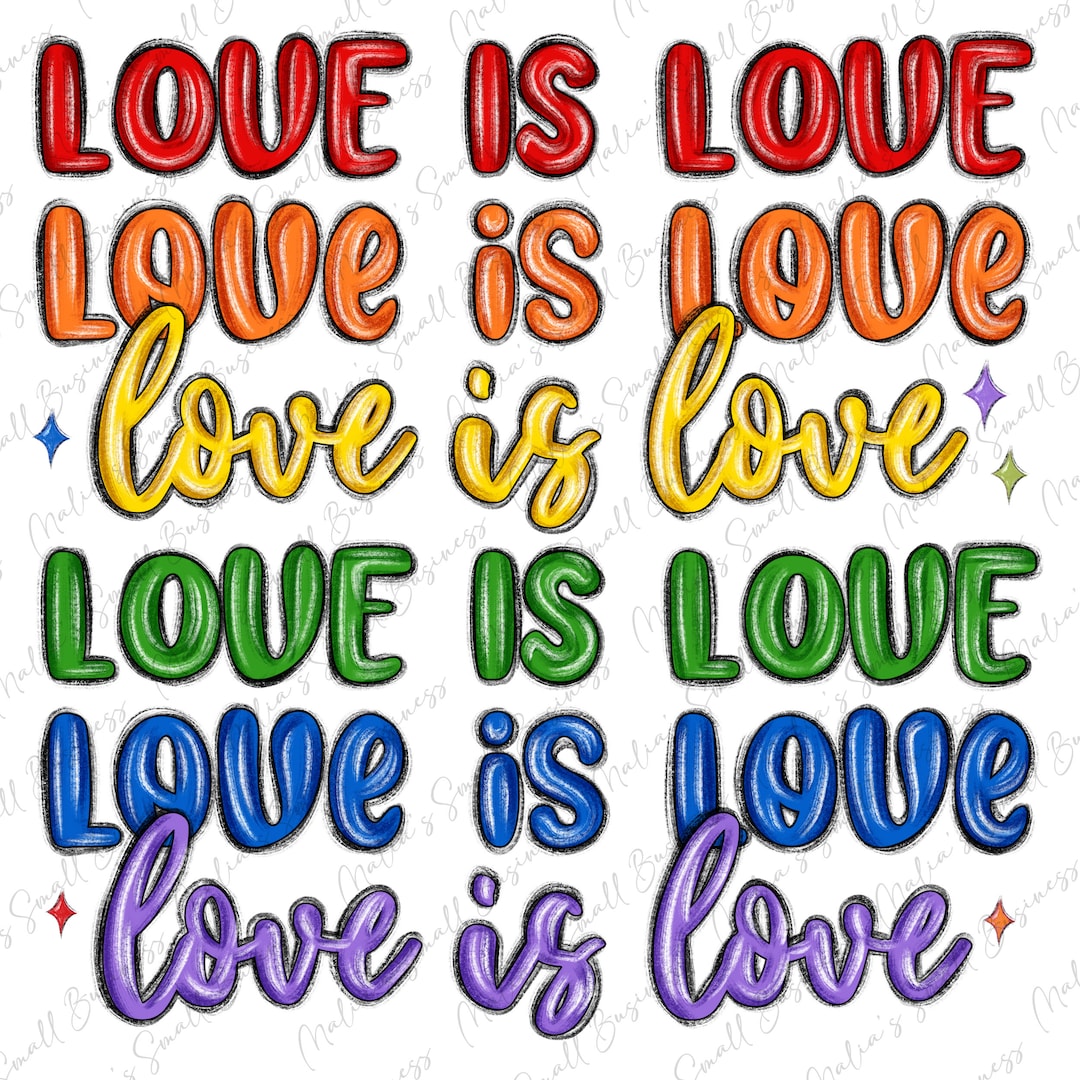 Love is Love LGBTQ Png Sublimation Design Download, Pride Png, Love is ...