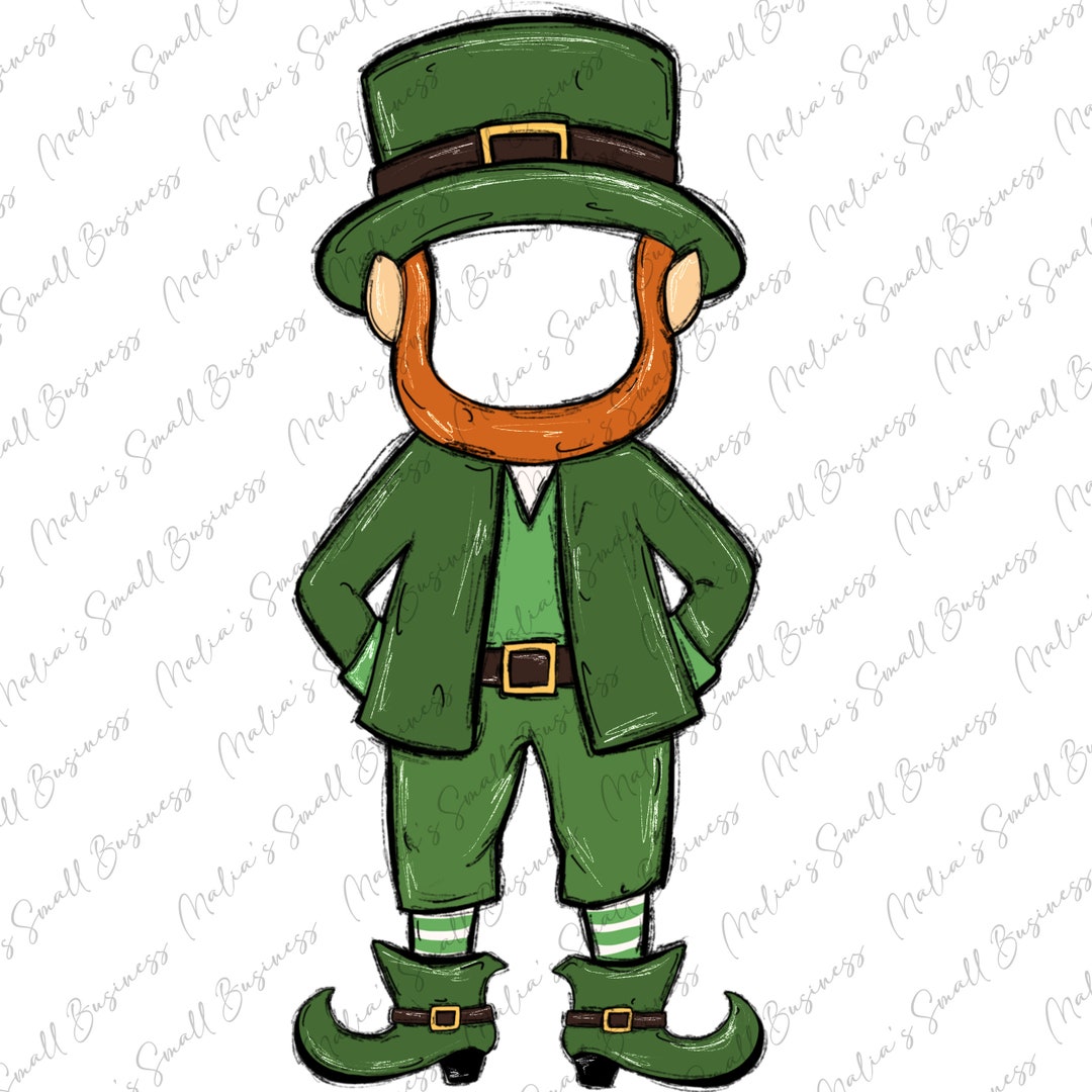 Leprechaun Boy Faceless Png Sublimation Design Download, Happy St ...