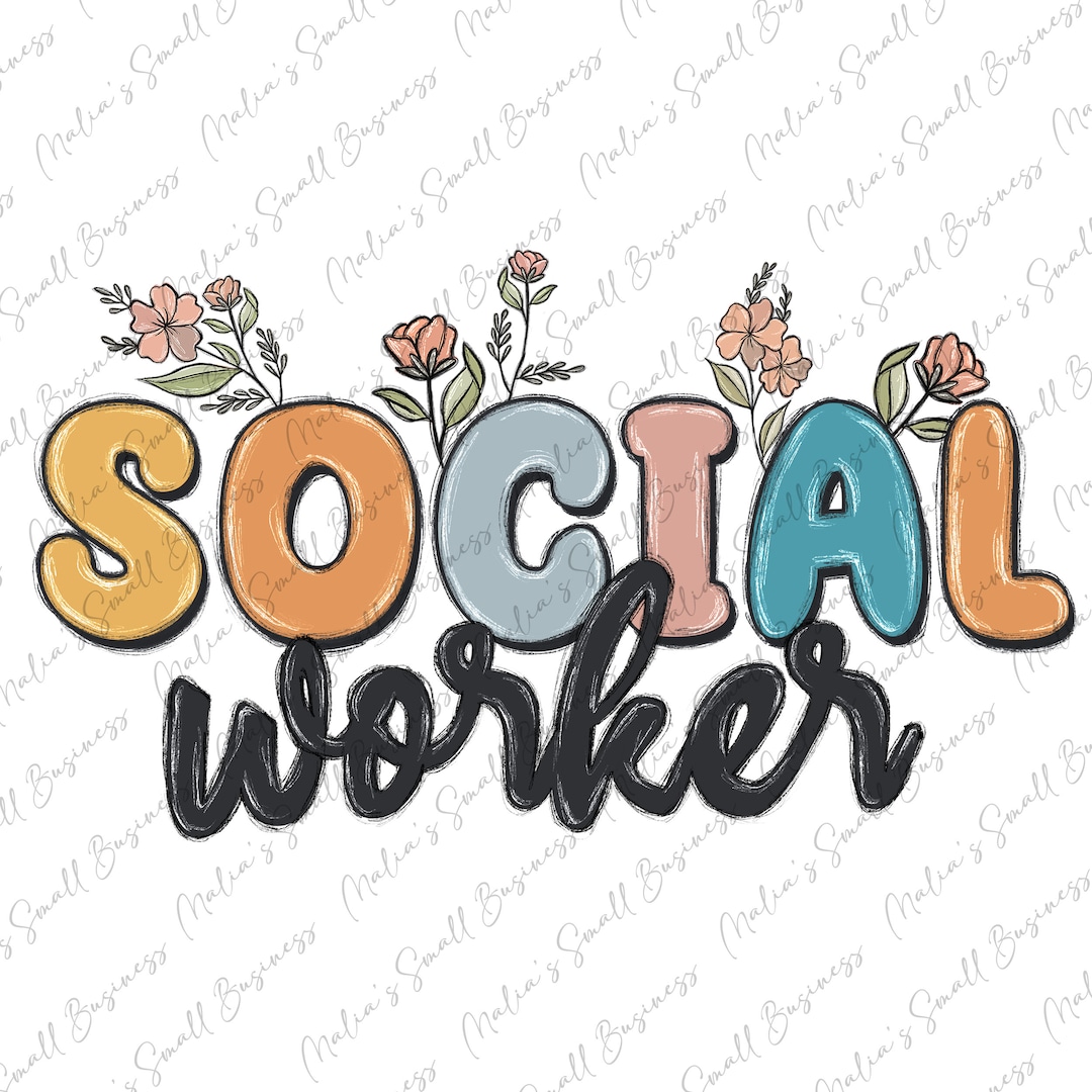 Social Worker Png Sublimation Design Download, Social Worker Life Png ...