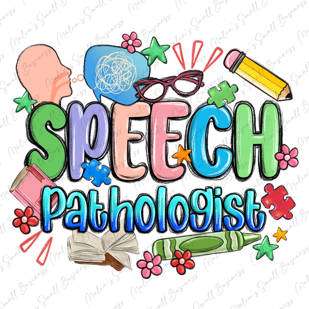 Speech Pathologist Png Sublimation Design Download, Back to School Png ...
