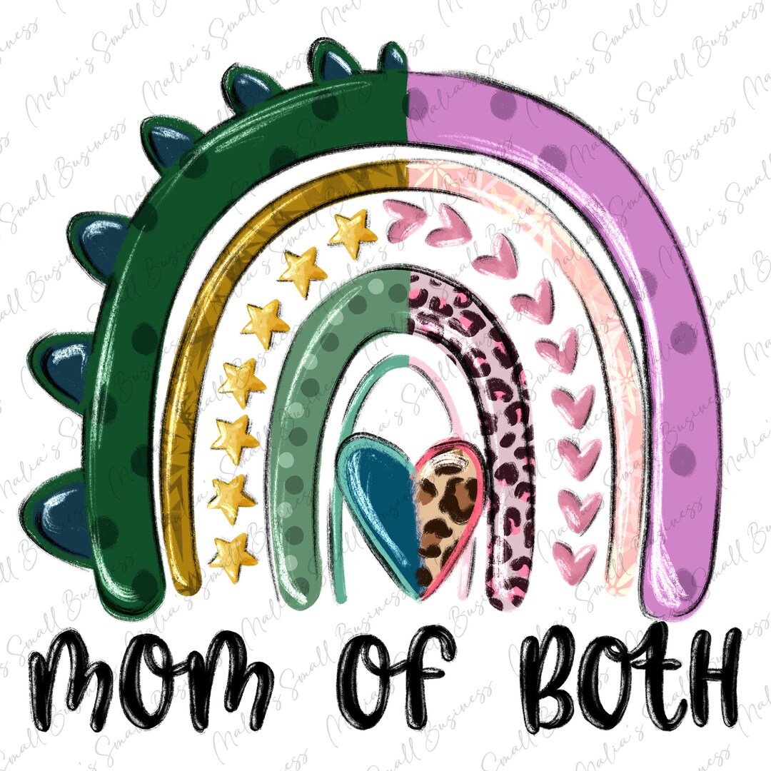 Mom of Both Png Sublimation Design Download, Mother's Day Png, Mom Png ...
