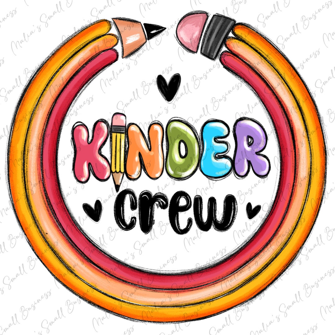 Kinder Crew Png Sublimation Design Download, Back to School Png, Before ...