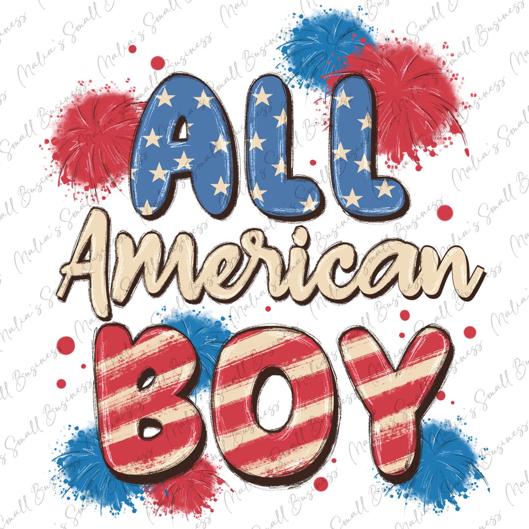 All American Boy Png Sublimation Design Download, USA Png, 4th of July ...