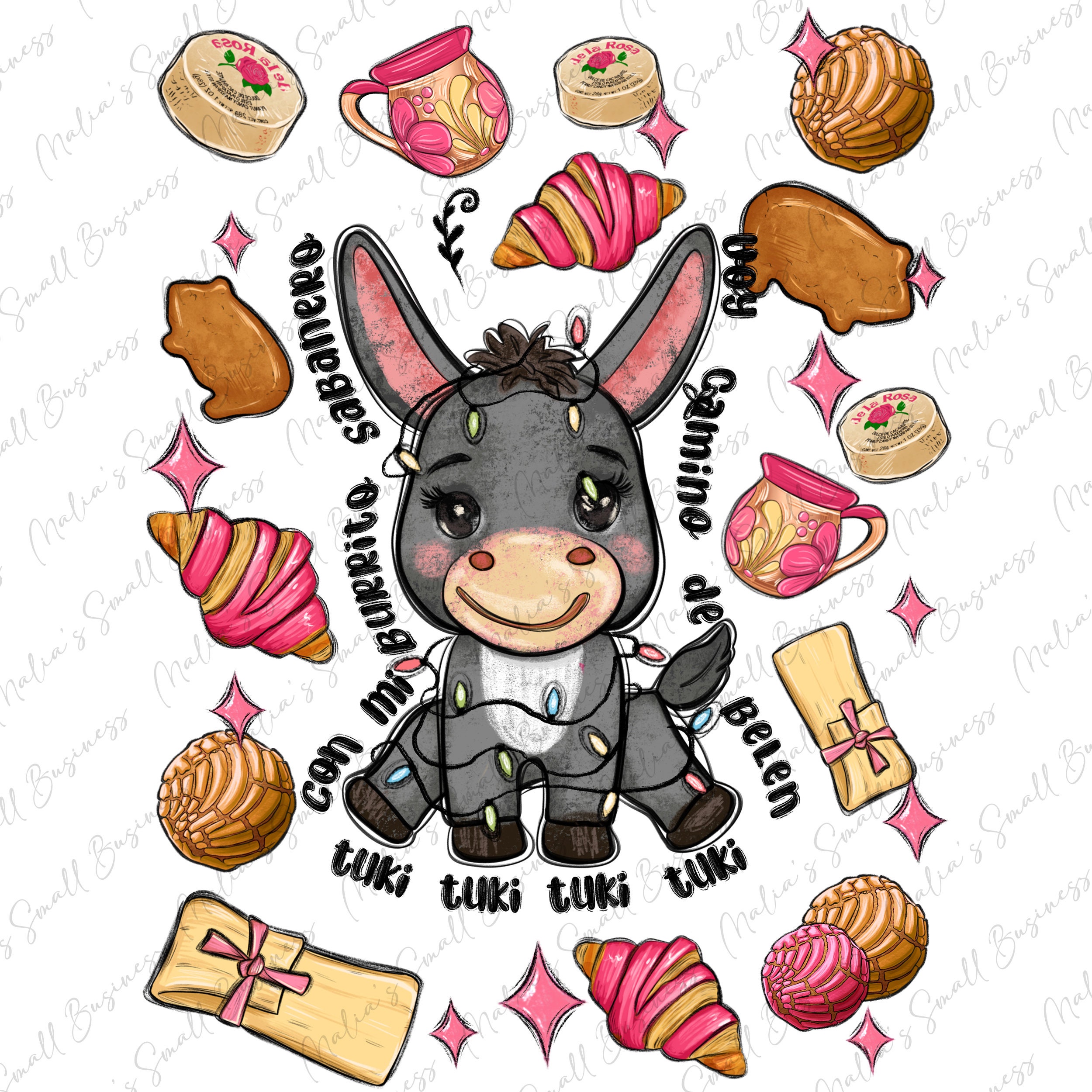 Mi burro concha mexicana png descarga de diseño de sublimación, png ...