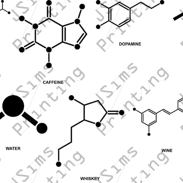 Molecule Svg - Etsy