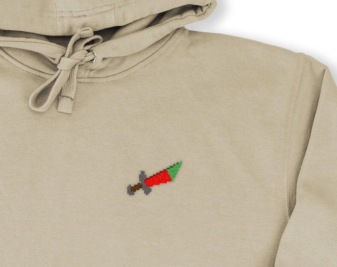 Dragon Dagger OSRS Embroidered Pixel Art Hoodie - Pixel Art, Retro ...