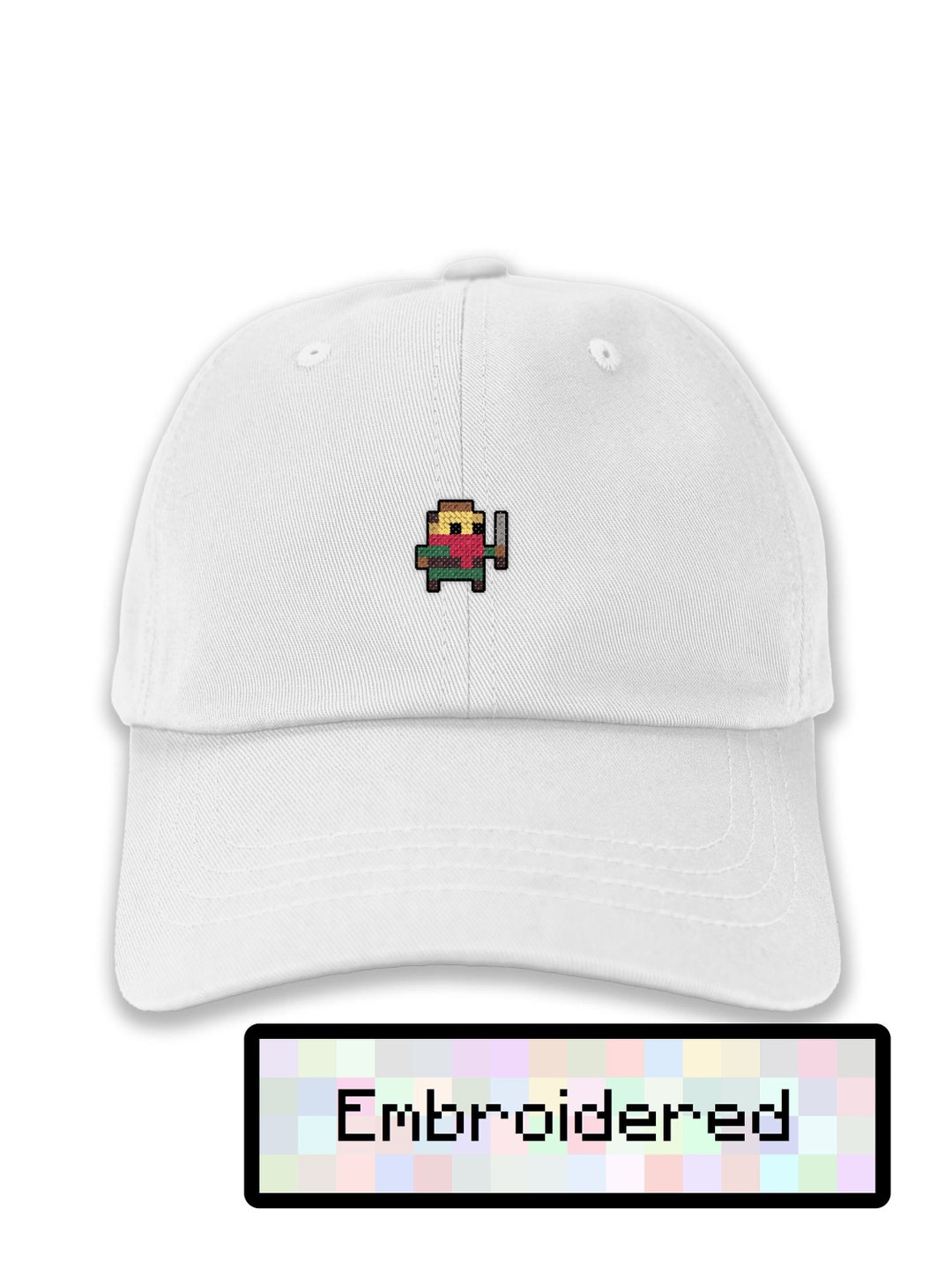 Rogue Realm of the Mad God Embroidered Pixel Art Dad Hat- Cross-stitch ...