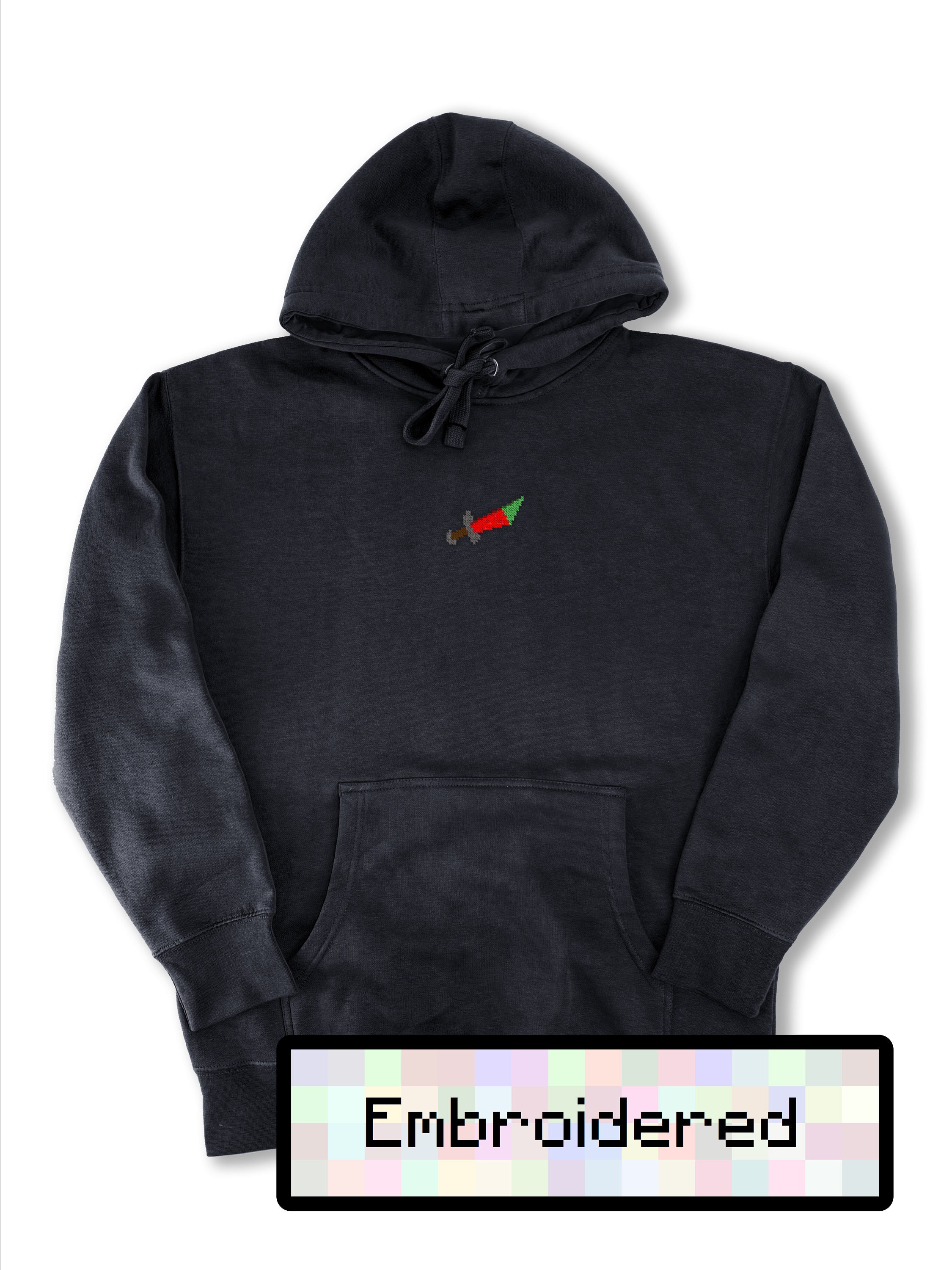 Dragon Dagger OSRS Embroidered Pixel Art Hoodie Pixel Art, Retro Gaming ...