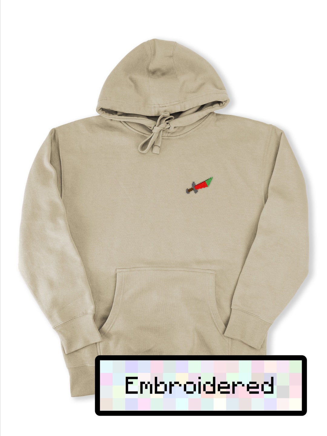 Dragon Dagger OSRS Embroidered Pixel Art Hoodie - Pixel Art, Retro ...