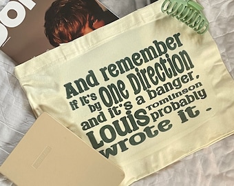 One Direction Tote Bag 1D Gift One Direction Merch 100% Natural Cotton ...
