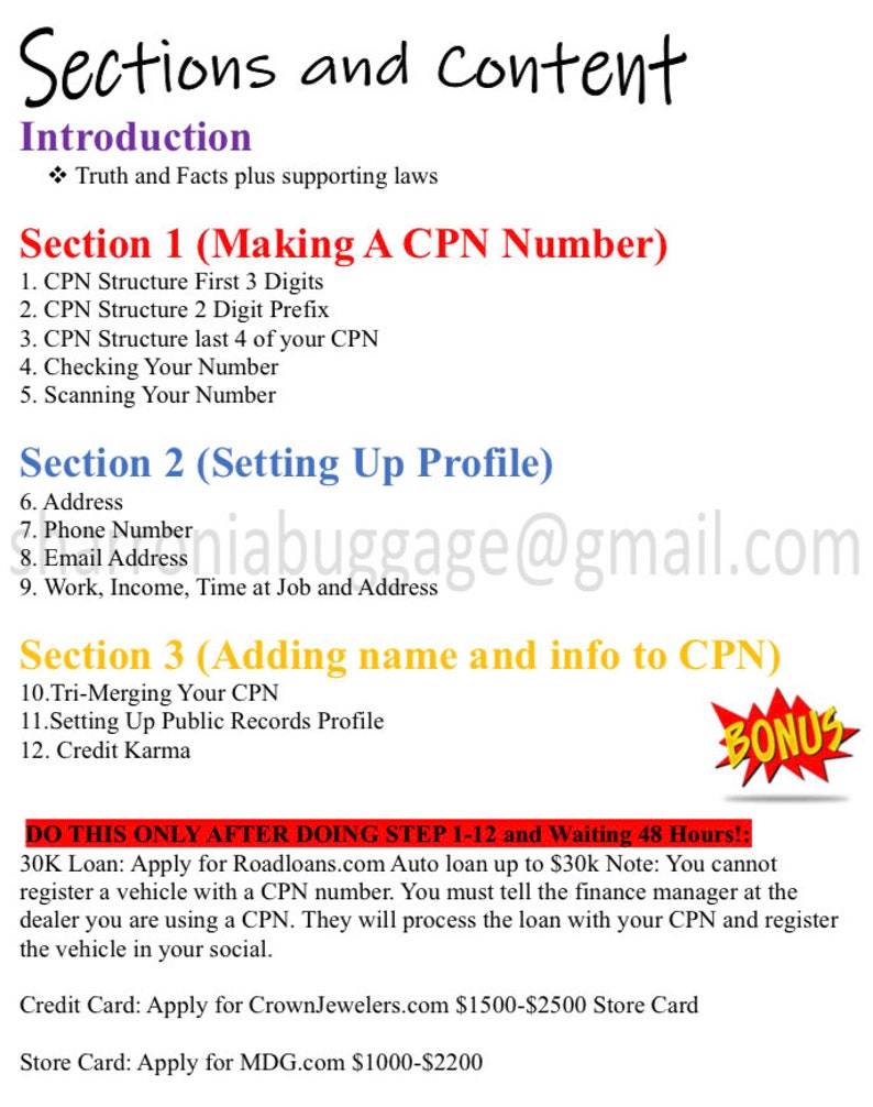 How to Create CPN Numbers - Etsy