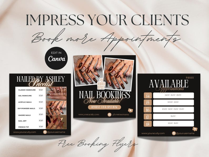 Nail Tech Acuity Scheduling Template Nail Website Nail Tech Acuity ...