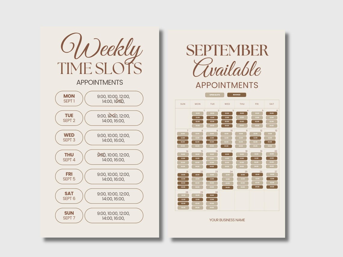 Weekly Available Appointments Template Hair Instagram Story Weekly ...