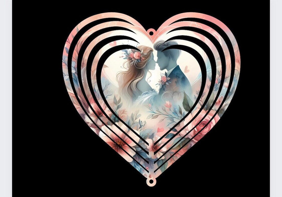 Couples Heart Wind Spinner - Etsy