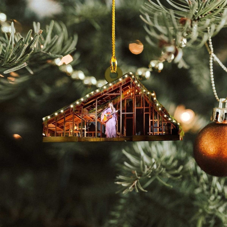 Folklore Cabin Ornament Eras Tour 2023 Custom Wood Ornament - Etsy
