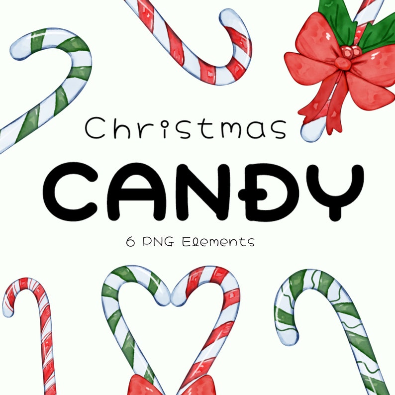 Candy Clipart, Christmas Candy PNG, Candy PNG, Christmas Sweets Clipart ...