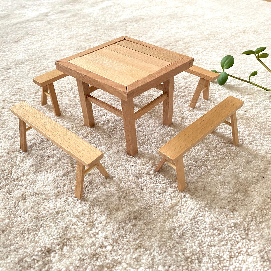 Construction Toy Table and Chair Miniature Build Your Own Building ...