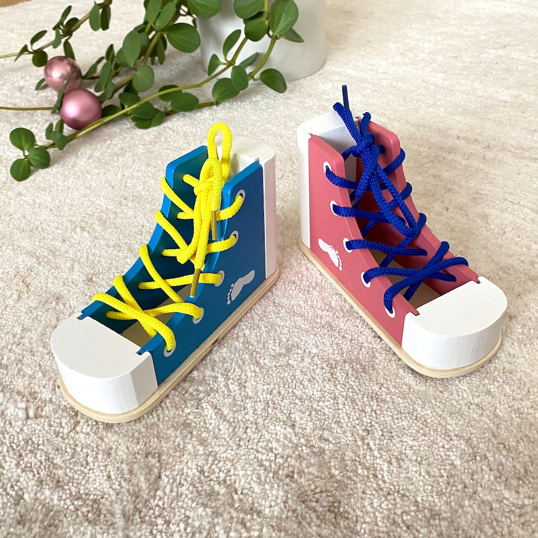 Shoe Tying Practise Montessori Training Toy Shoe Lacing Game - Etsy
