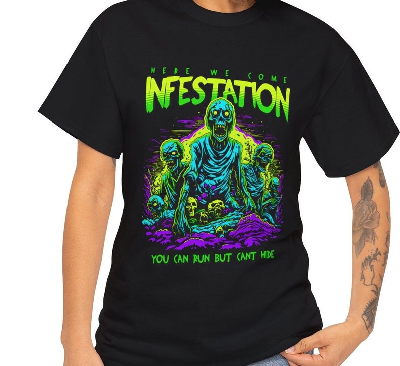 Scary Zombie T-shirt | Weirdcore Halloween Horror Clothes | Gothic ...