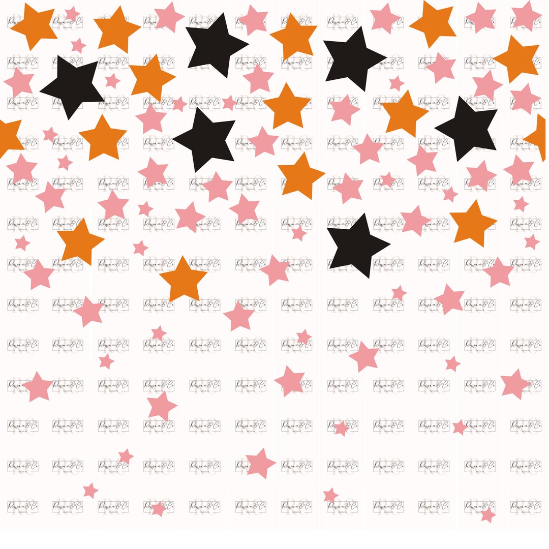 Cascading Stars Texture Tile Pattern | Svg | Png - Etsy