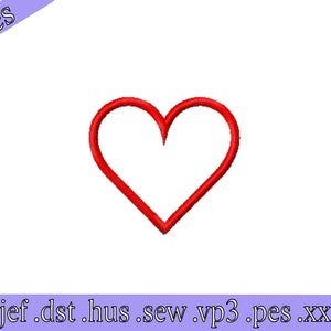 Applique Heart Embroidery Designs, Classic Red Heart Embroidery Design ...