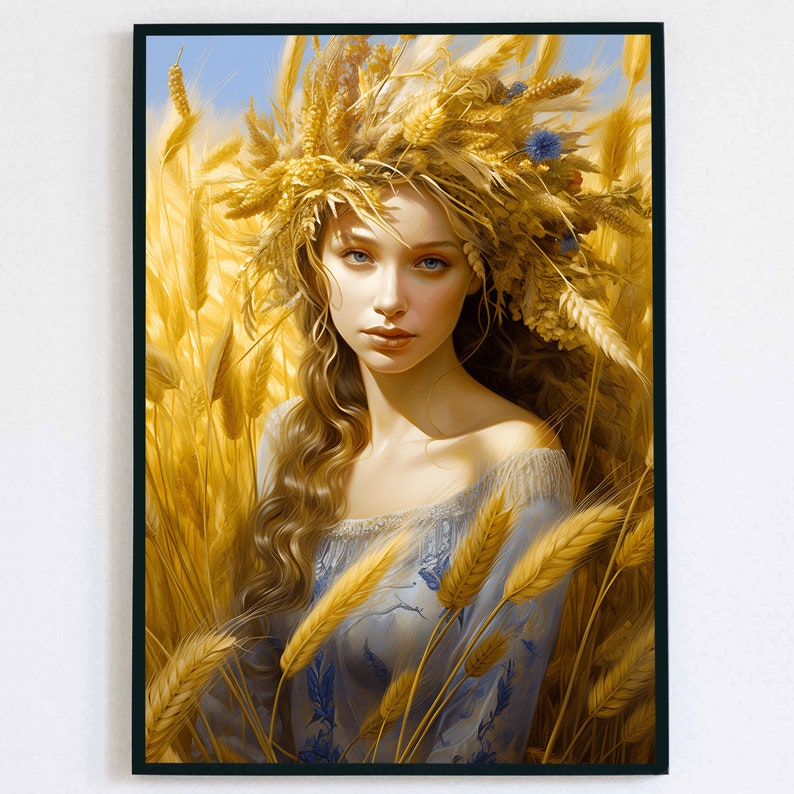 Demeter Poster Instant Download Demeter Harvest's Goddess Wall Art ...