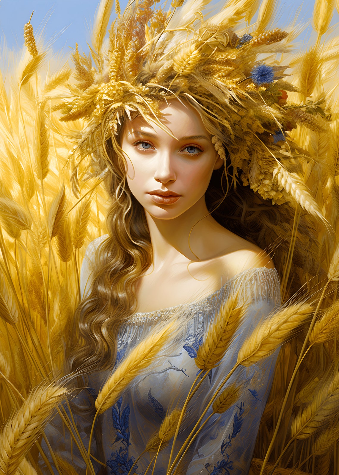 Demeter Poster Instant Download Demeter Harvest's Goddess Wall Art ...