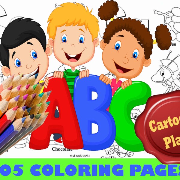 Alphabet Lore Coloring Pages - Etsy