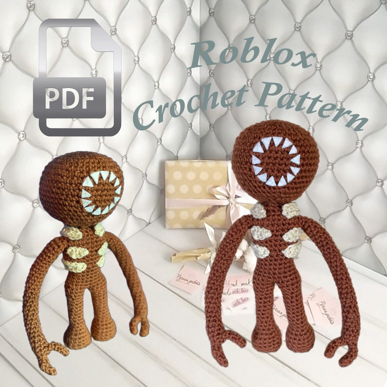 Roblox Crochet Pattern PDF, Roblox Figura Amigurumi, Personajes Roblox ...
