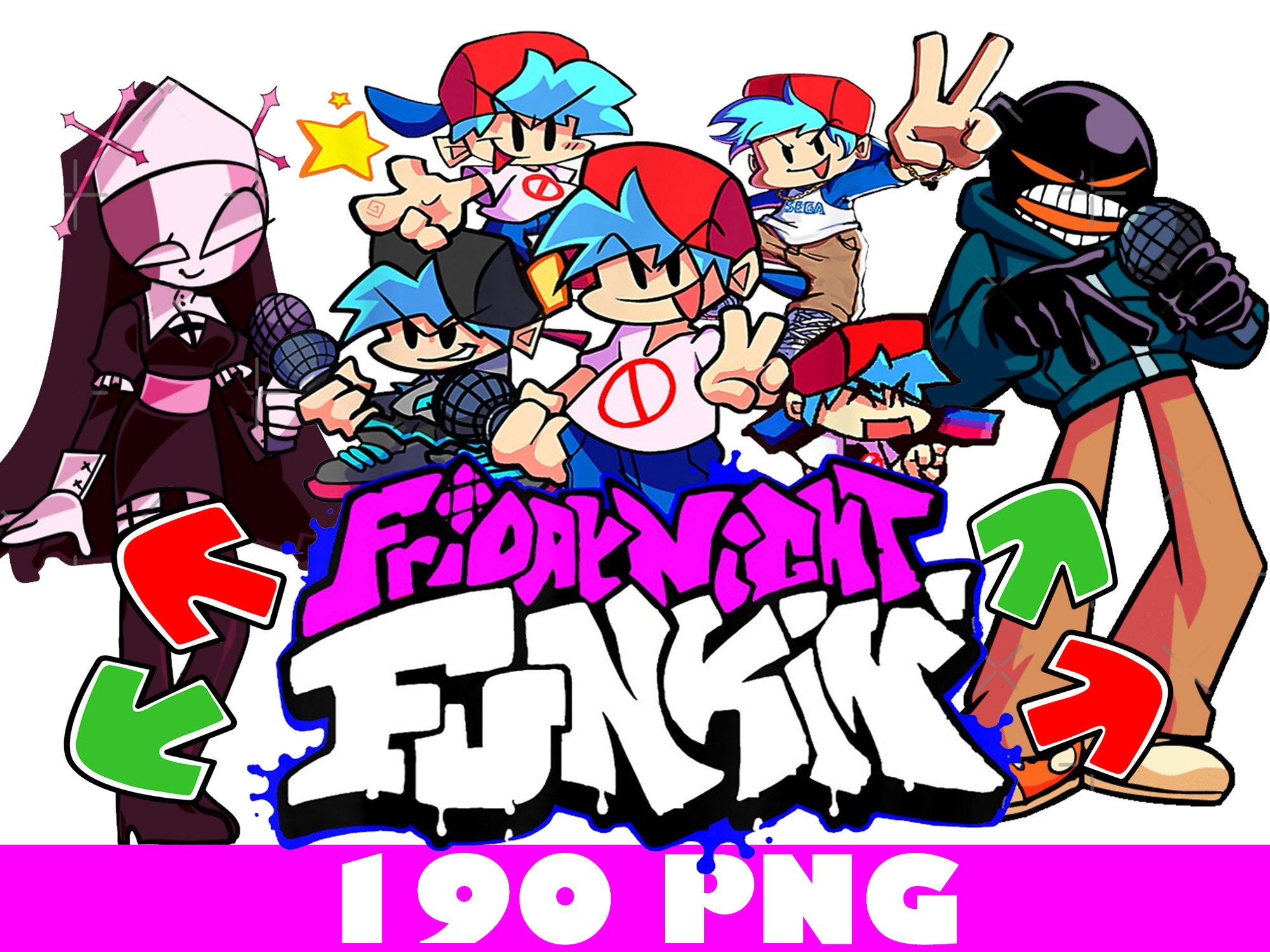 Friday Night Funkin PNG, FNF PNG Clipart, Friday Night Funkin Birthday ...
