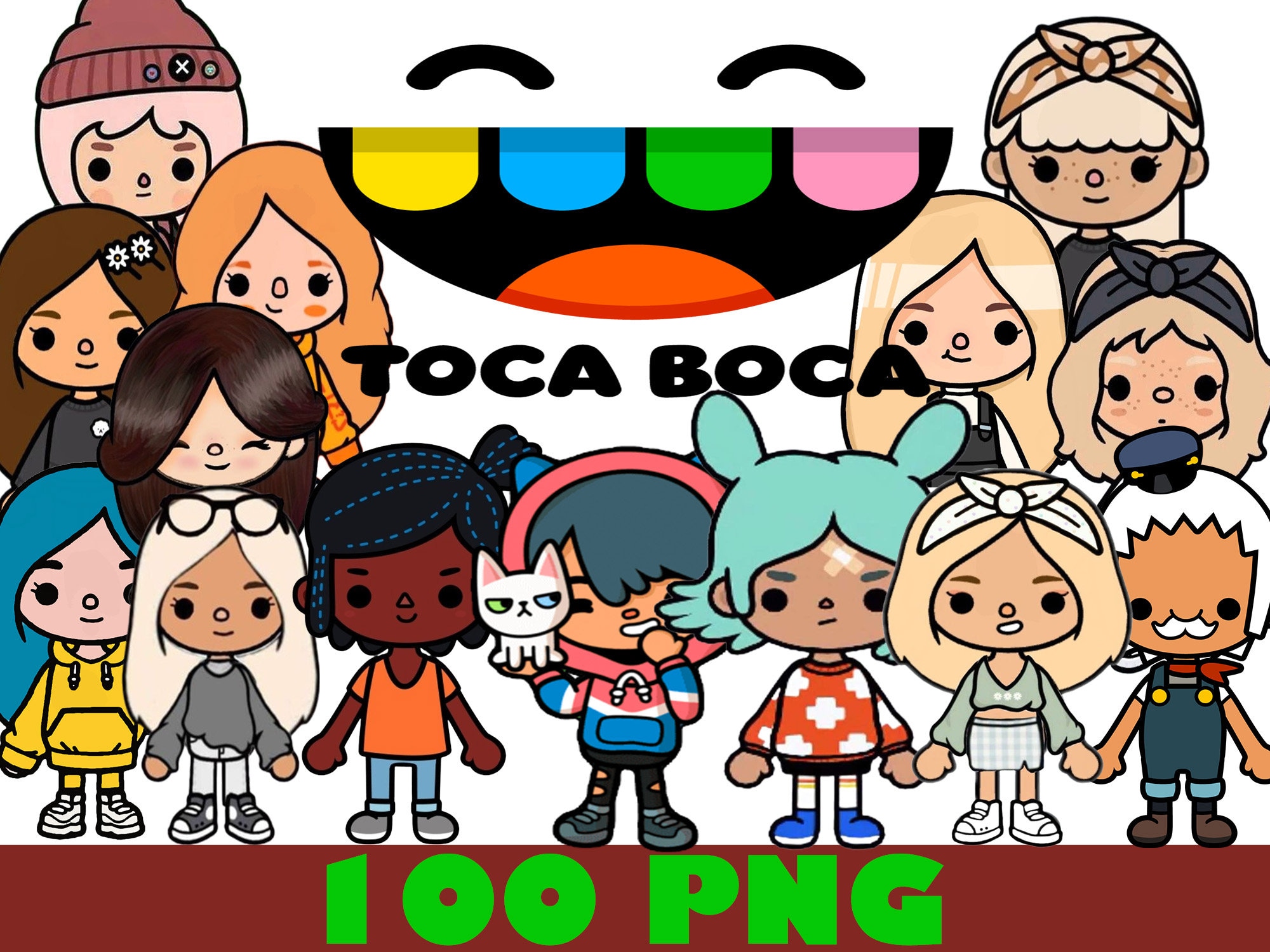 Toca Boca PNG, Toca Boca PNG Clipart, Toca Boca Birthday, Toca Boca ...